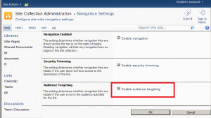 Enable Audience Targeting in SharePoint 2010