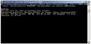 How to Use SharePoint 2010 Management Shell for Backup and Restore? : BoostSolutions
