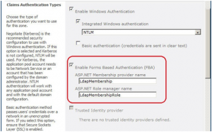How to Configure Form Based Authentication using Active Directory in SharePoint 2010 ...