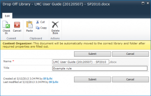 How to Create Content Organizer Rules in SharePoint 2010