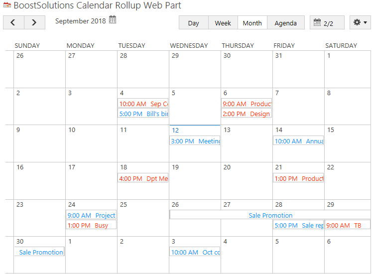 How to hide or show events from calendar sources | Calendar Rollup ...