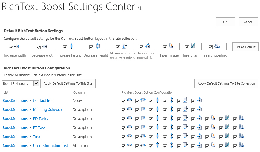 SharePoint Rich Text Editor Customize: Resize, insert image Flash
